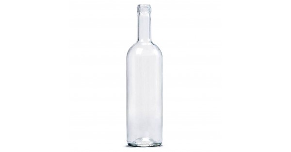 Sticla de vin 750ml 10buc/Set cu Dop de pluta 10 buc si Capison Auriu