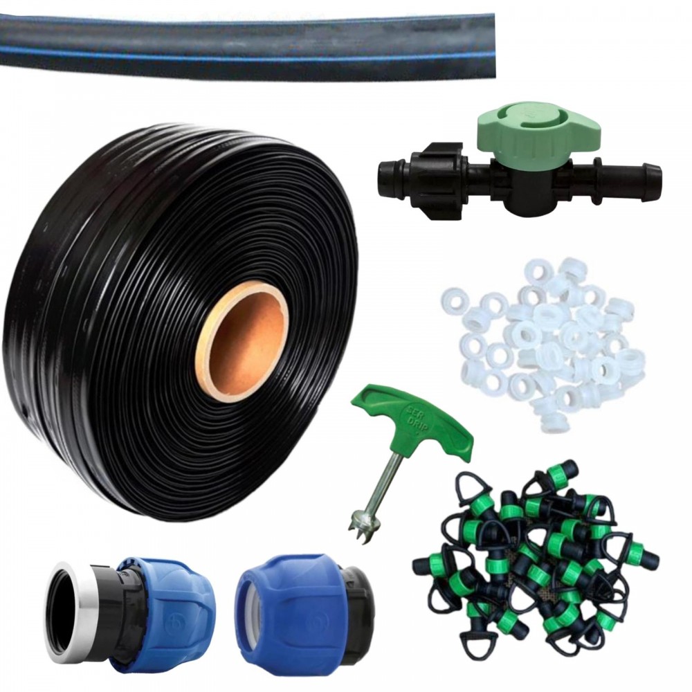 Kit irigare banda picurare 30cm/100 cu 35 accesorii